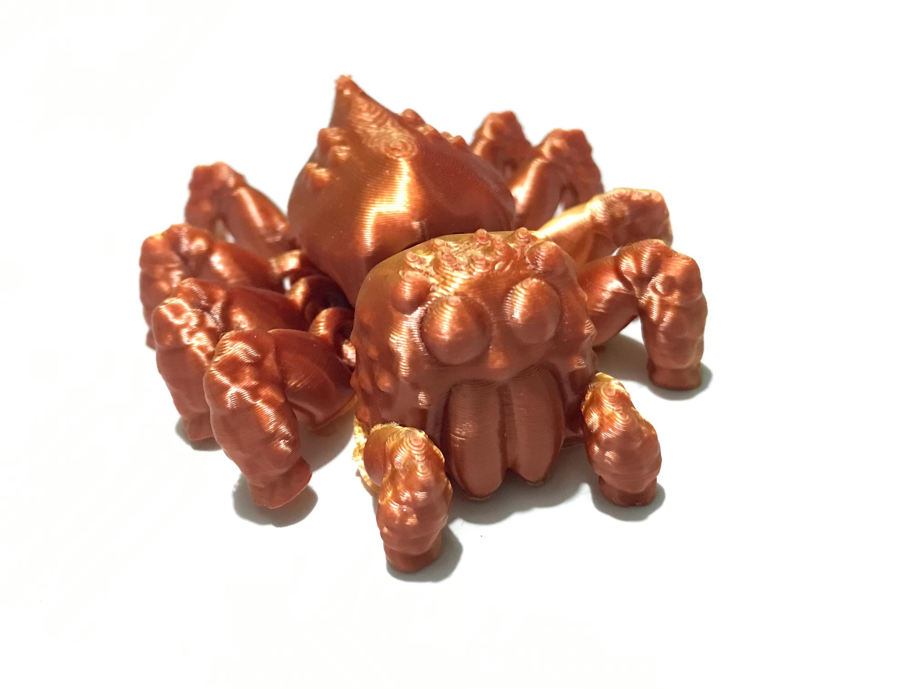 Articulated Spider Jumping Spider Fidget Toy Small Gift 3D Printed Dual ...