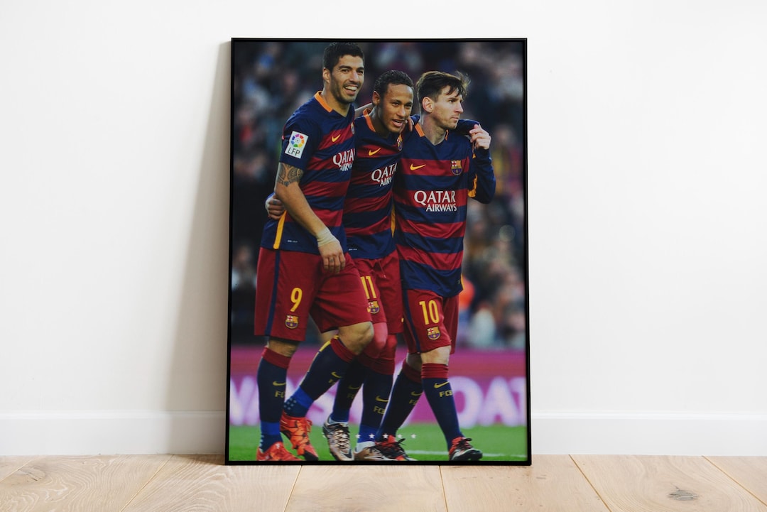 Messi, Suarez & Neymar Poster for Print, "msn", Soccer Wall Art, Sports ...