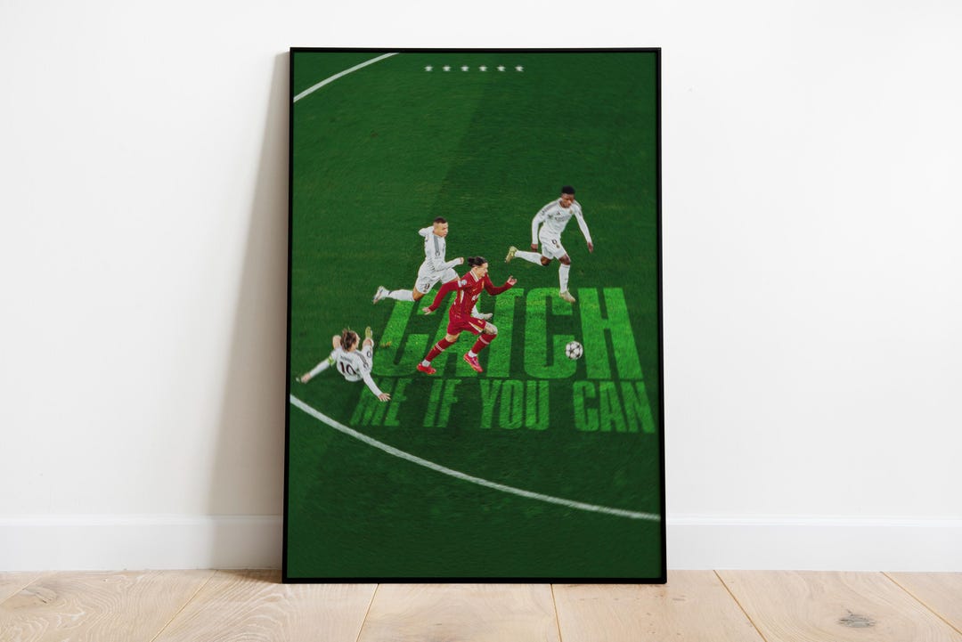 Darwin Núñez Poster for Print, "catch Me If You Can", Liverpool FC ...