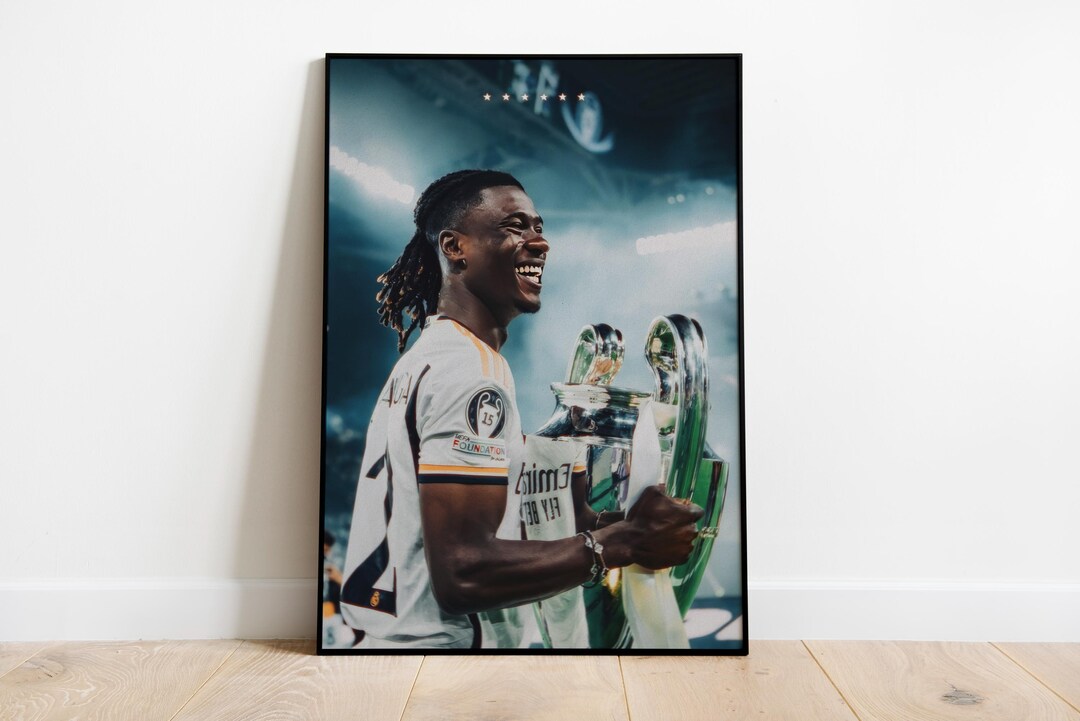 Eduardo Camavinga Poster for Print, Real Madrid, Soccer Wall Art ...