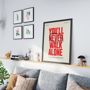Liverpool FC, You'll Never Walk Alone Poster for Print, Sports Poster ...