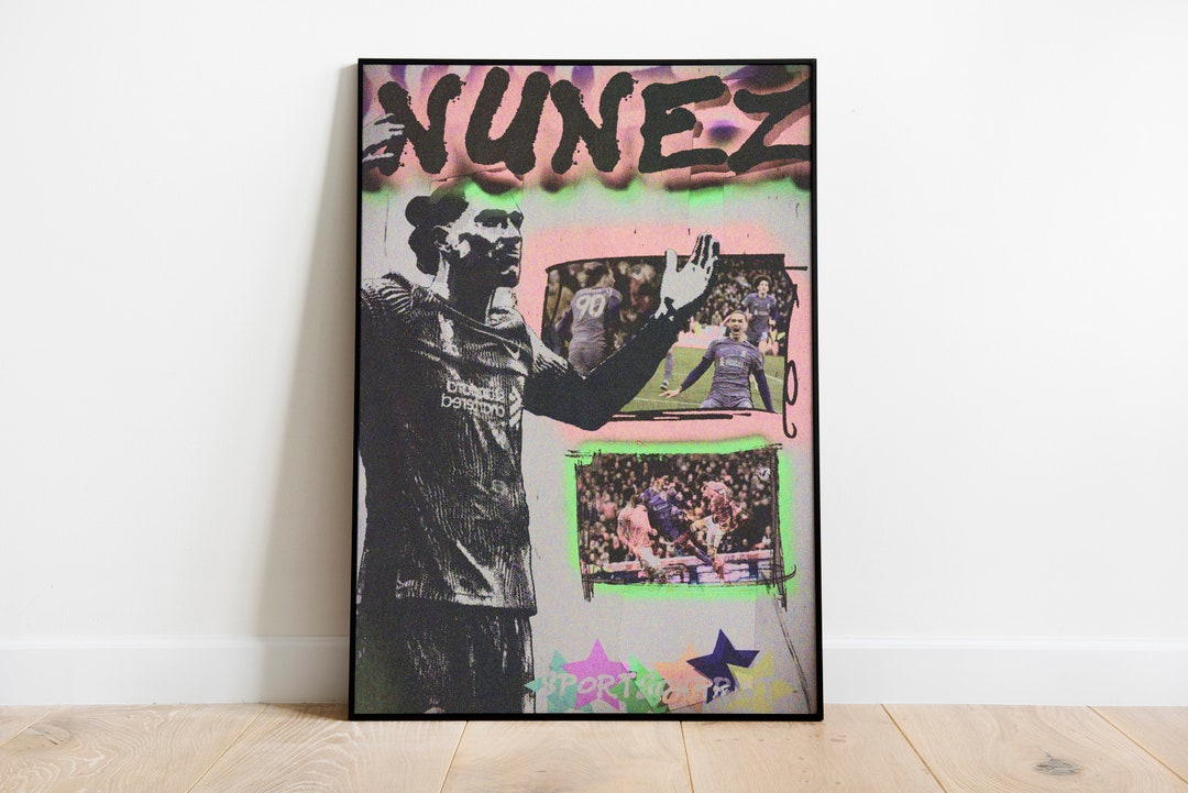 Darwin Núñez Poster for Print, Liverpool FC, Soccer Wall Art, Sports ...