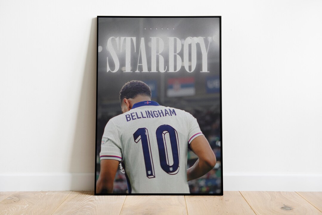 Jude Bellingham Poster for Print, Starboy, England, Soccer Wall Art ...