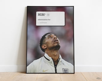 Jude Bellingham Poster for Print, Who Else?, England, Soccer Wall Art ...