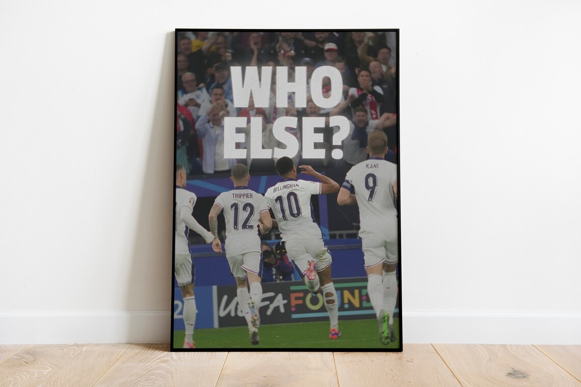 Jude Bellingham Poster for Print, Who Else?, England, Soccer Wall Art ...