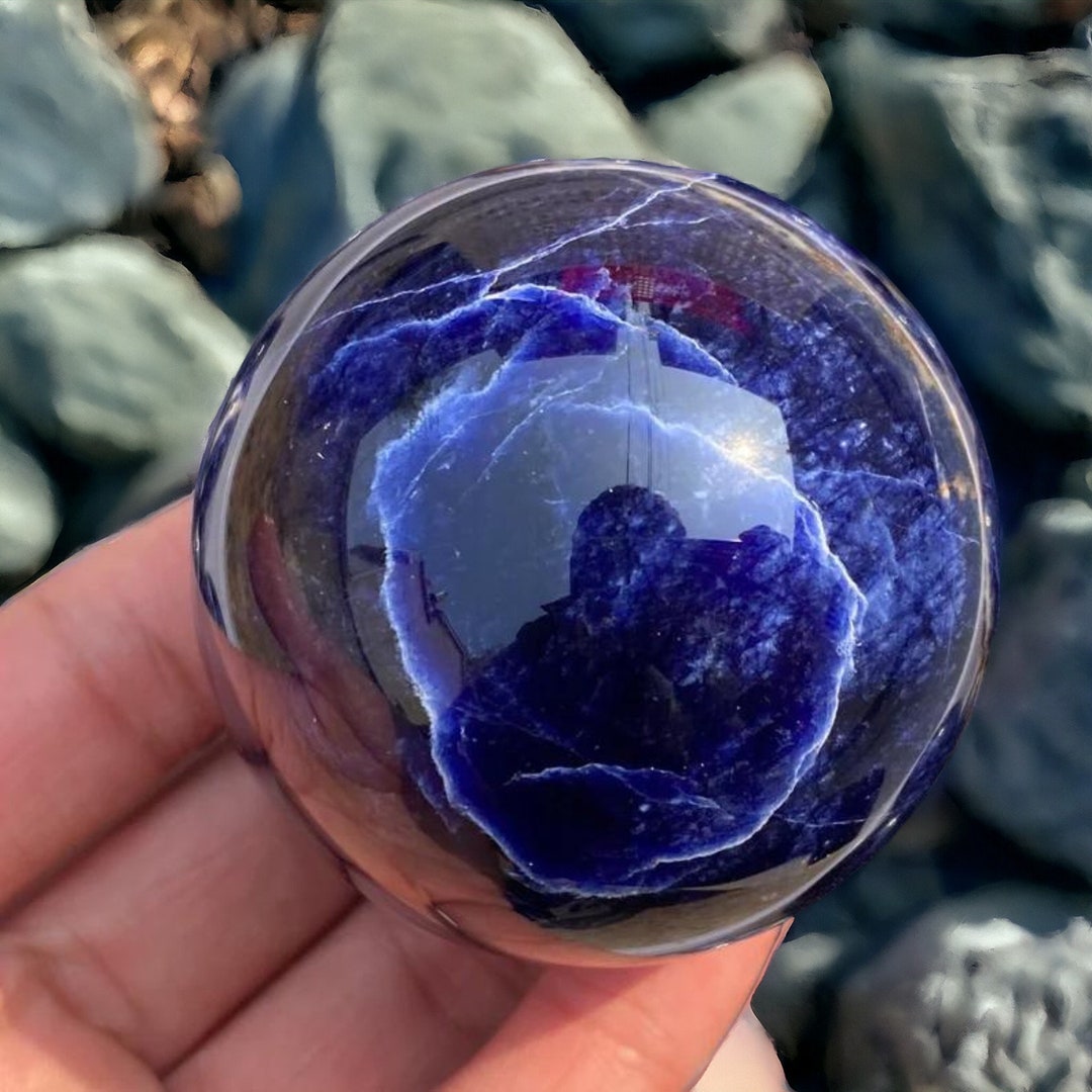 1PC 50mm Natural Sodalite Ball Handcrafted Quartz Crystal Sphere ...