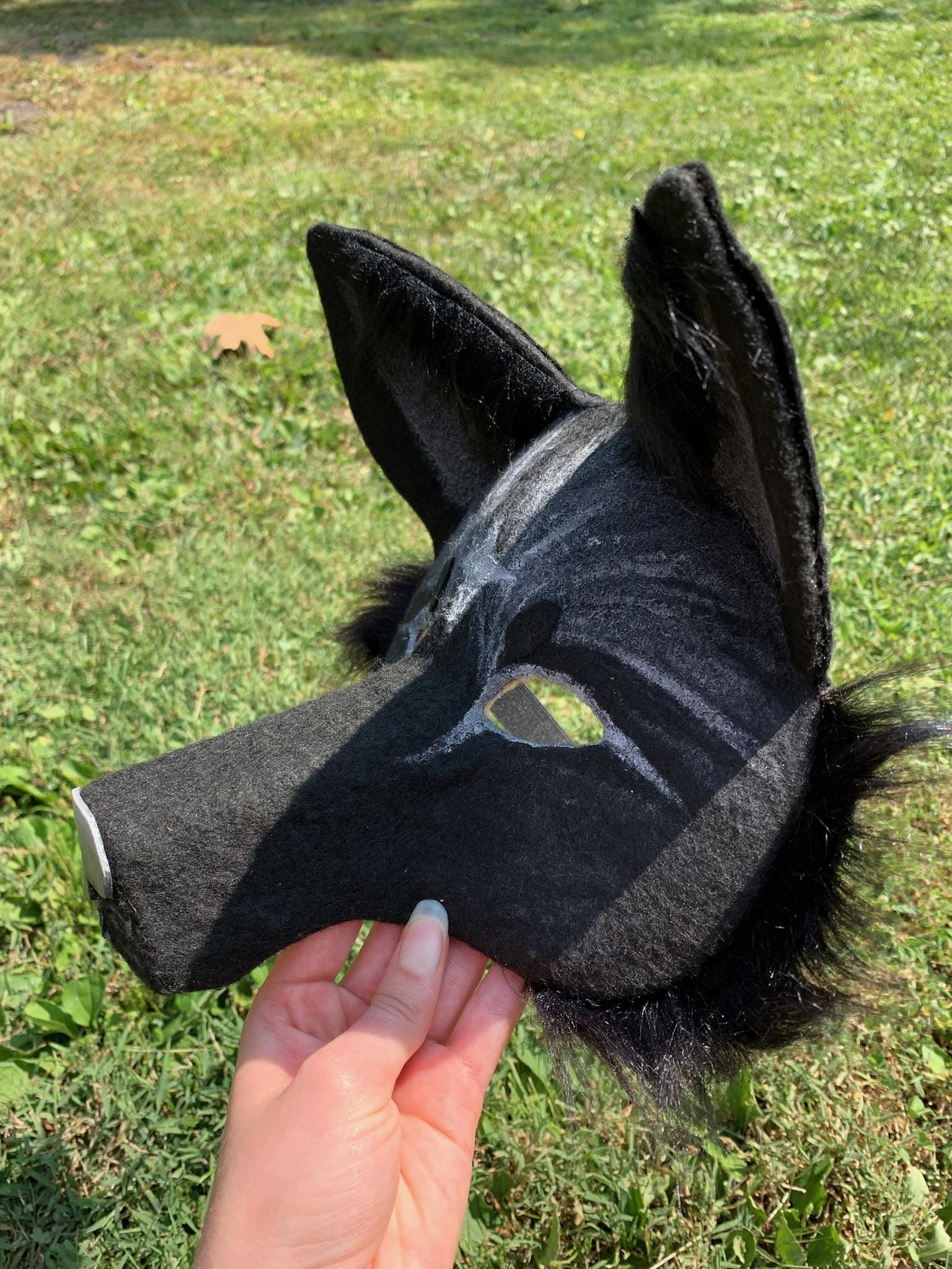 Silver Fox Costume Mask With Removable Butterfly Wing Accessory - Etsy