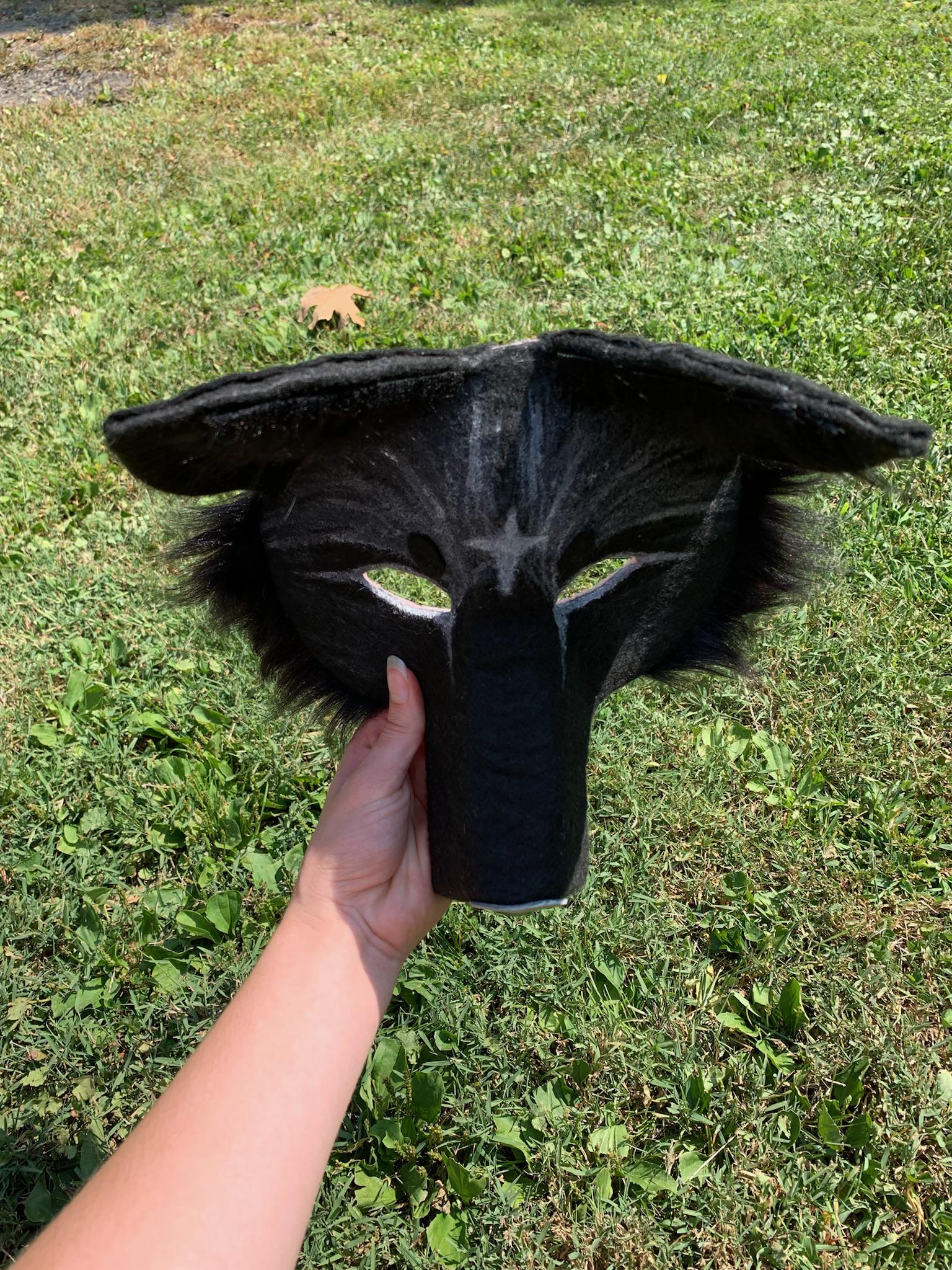 Silver Fox Costume Mask With Removable Butterfly Wing Accessory - Etsy