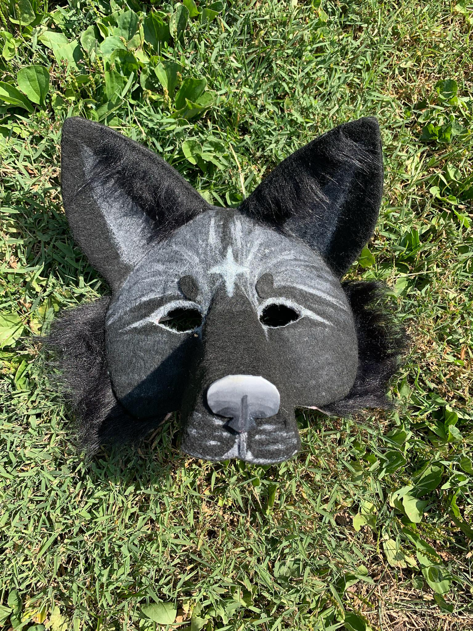 Silver Fox Costume Mask With Removable Butterfly Wing Accessory - Etsy