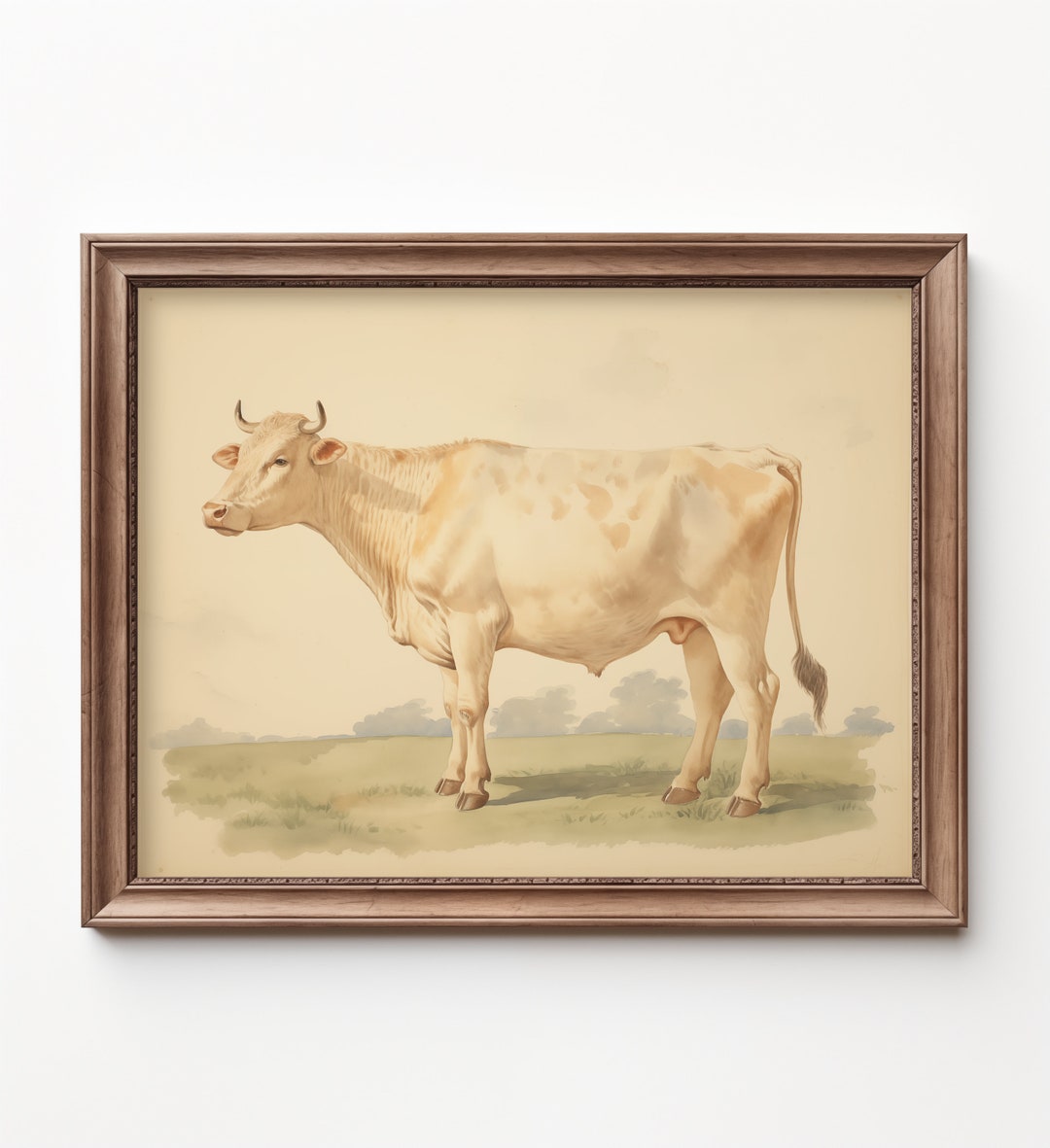 Vintage Cow Print: Farm Nursery Decor, Barnyard Wall Art (digital ...