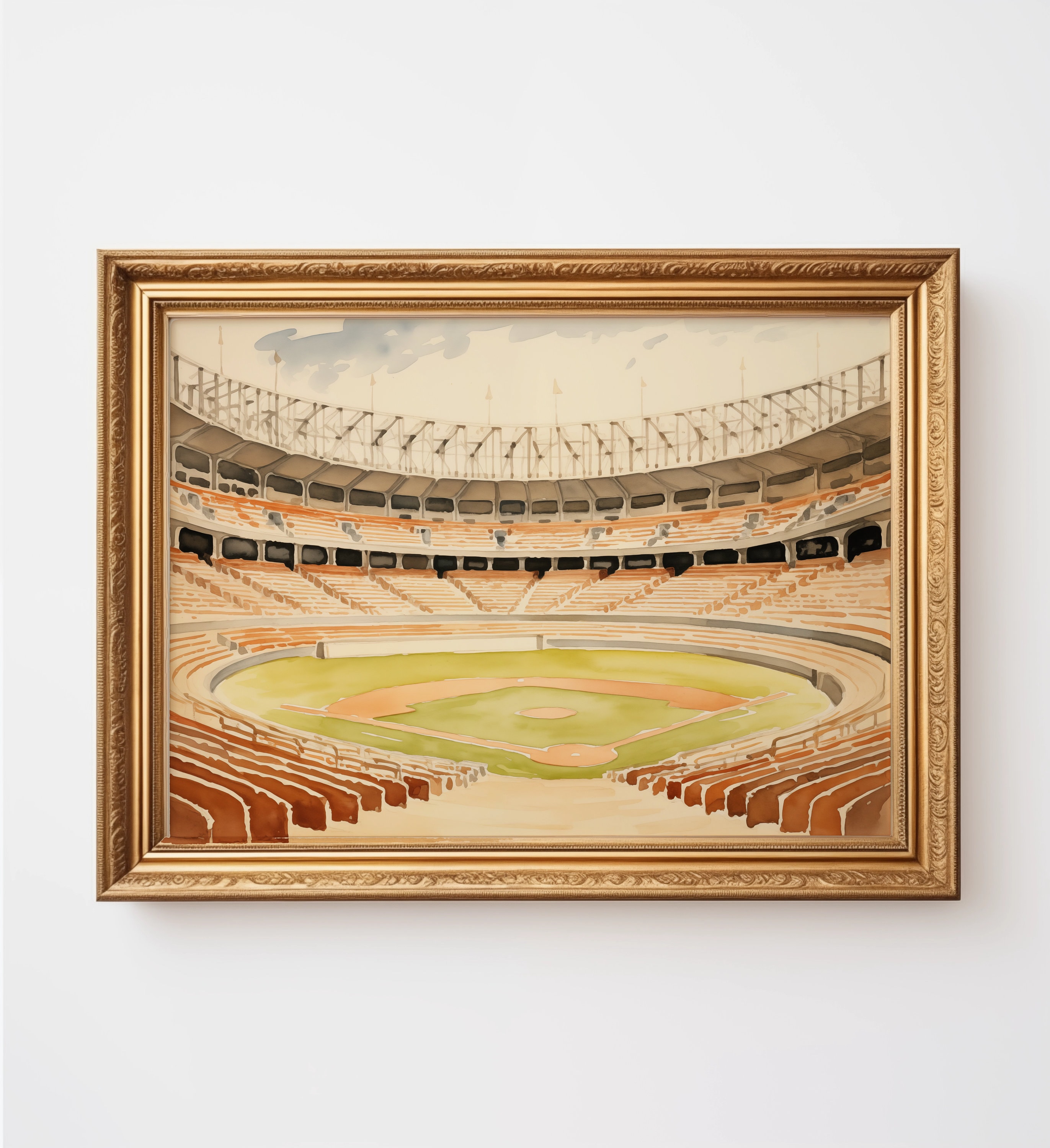Baseball Field Art Nursery Decor Baseball Kids Room Art Baseball Theme ...