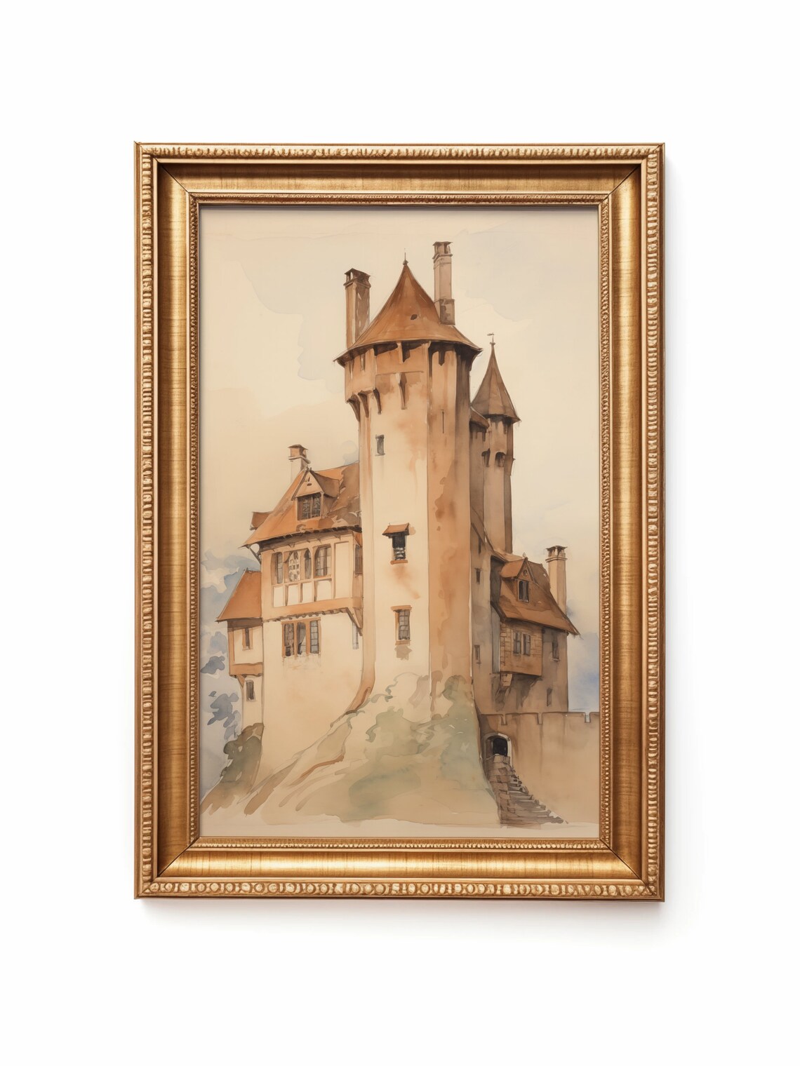Castle Art Print, Nursery Prints Neutral, Fairytale Nursery Decor - Etsy