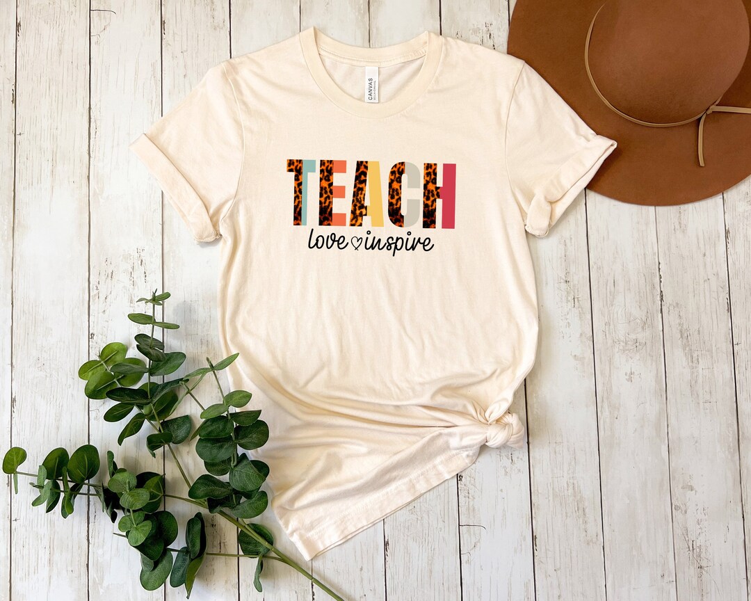 Teach Love Inspire T-shirt, Teacher Shirt, Teacher Gift, Profession ...