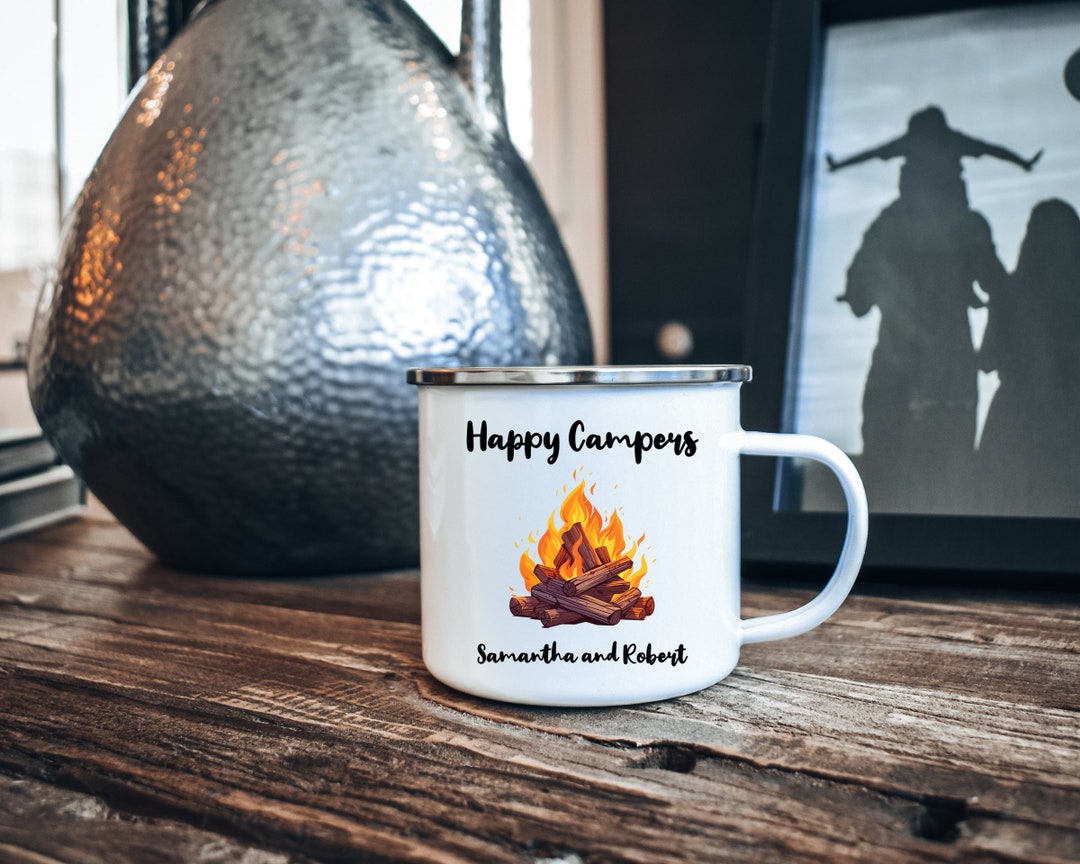 Personalized Happy Campers Mug, Custom Camping Mug, Camping Mug, Gift ...