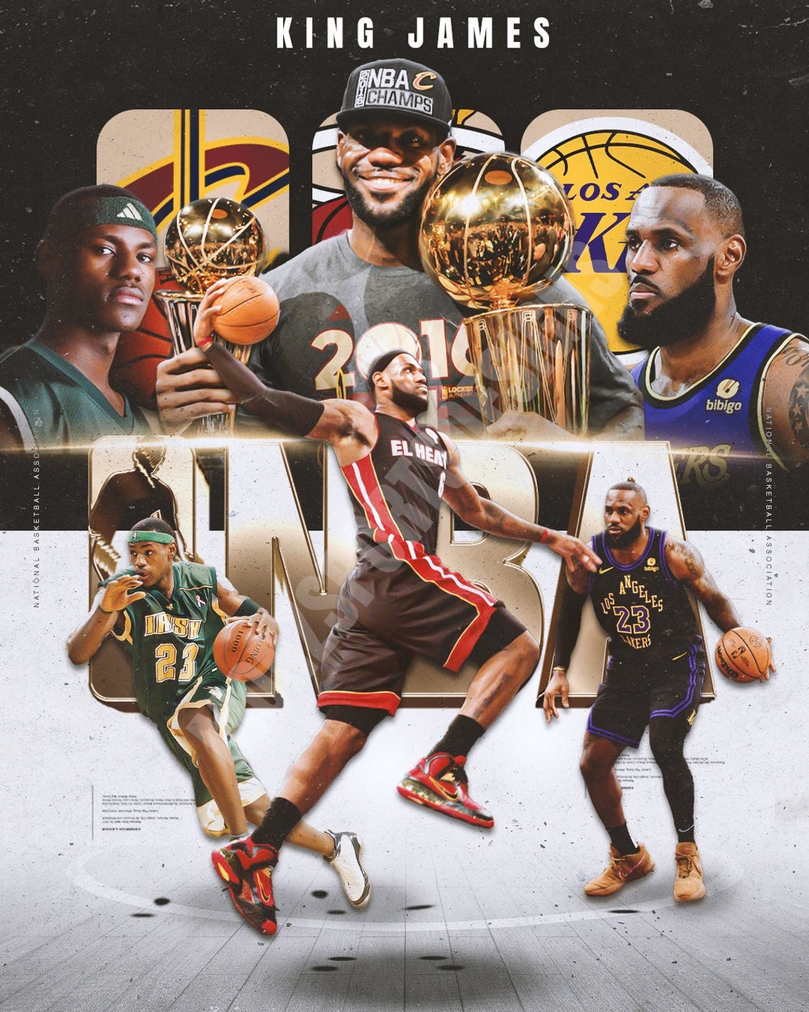Lebron James NBA Graphic - Etsy