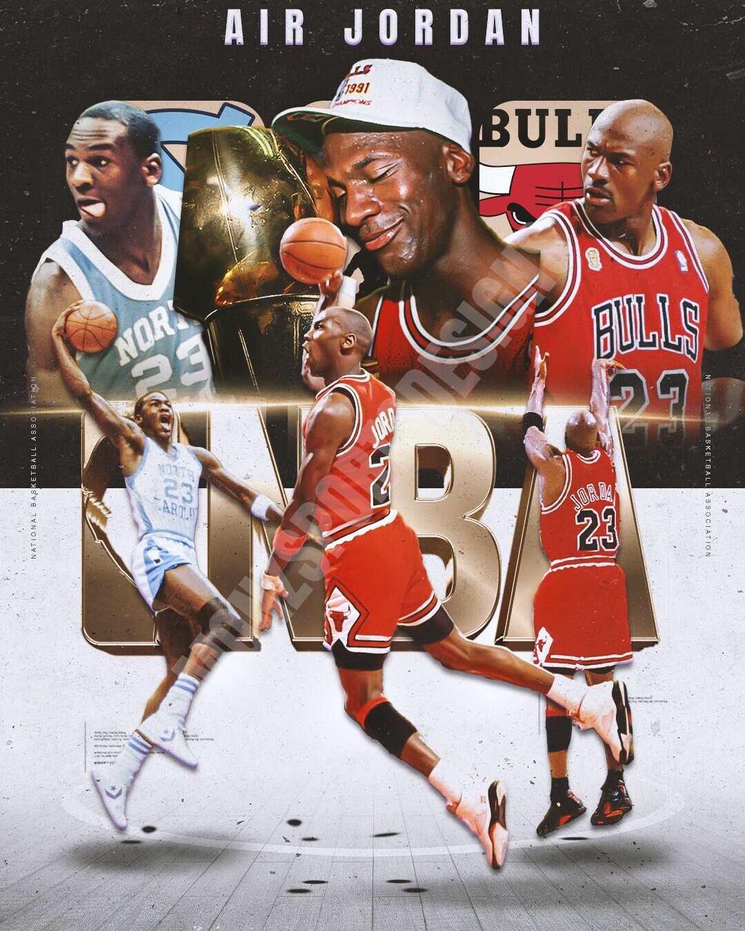 Michael Jordan Chicago Bulls Graphic - Etsy
