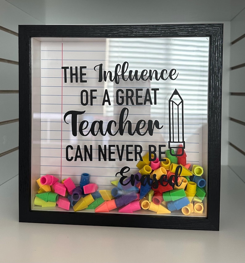 Teacher Shadow Box, Teacher Appreciation, the Influence of a Great ...
