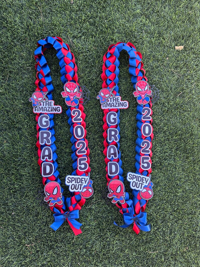 Spiderman Graduation Lei: Personalized - Etsy