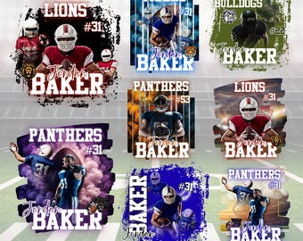 Editable Football Poster Template: Senior Night Banner, Canva (digital ...