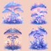 Magical Mushroom Clipart Bundle, Mushroom PNG, Fantasy Mushroom Clipart ...