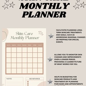 Printable Skincare Routine Tracker / Skincare Daily Routine / Skincare ...