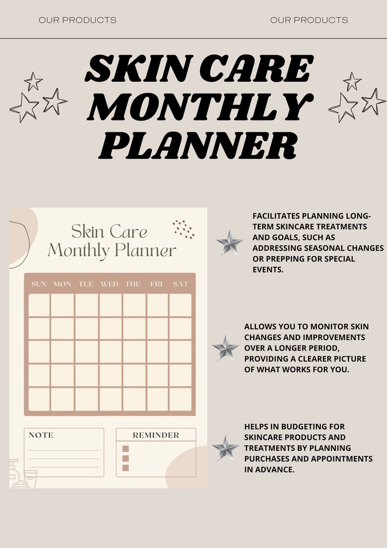 Printable Skincare Routine Tracker / Skincare Daily Routine / Skincare ...