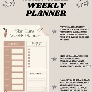Printable Skincare Routine Tracker / Skincare Daily Routine / Skincare ...