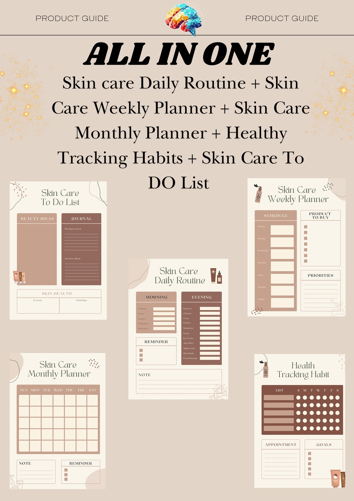 Printable Skincare Routine Tracker / Skincare Daily Routine / Skincare ...
