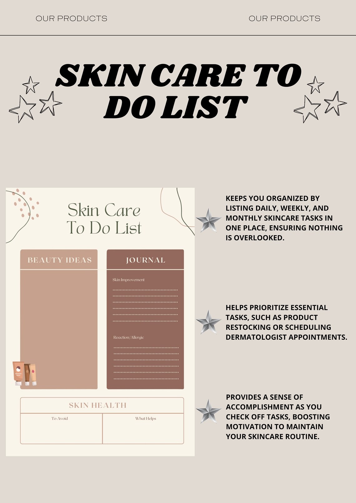 Printable Skincare Routine Tracker / Skincare Daily Routine / Skincare ...