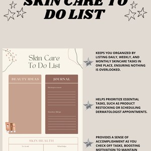 Printable Skincare Routine Tracker / Skincare Daily Routine / Skincare ...