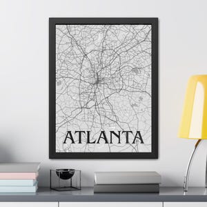 Atlanta Map Poster - Etsy