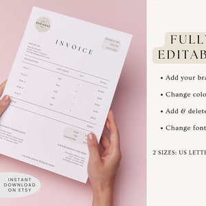 Business-invoice-template, Minimalist Business Invoice, Small Business ...