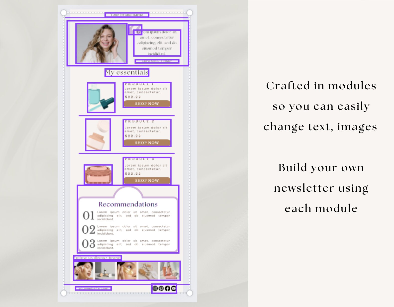 Email Template, Newsletter Template, Ecommerce Marketing, Minimalist ...