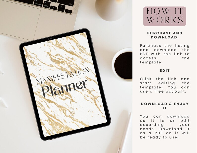 Vision Board Bundle Vision Board Kit Canva Vision Board Planner ...