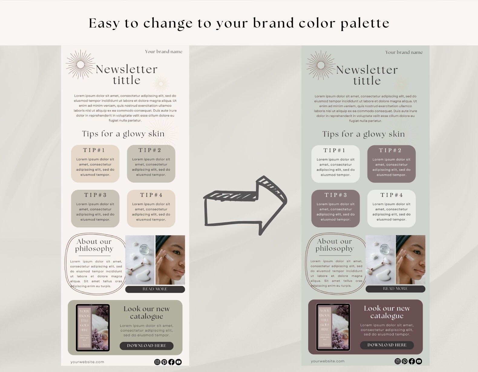 Email Template, Newsletter Template, Ecommerce Marketing, Minimalist ...