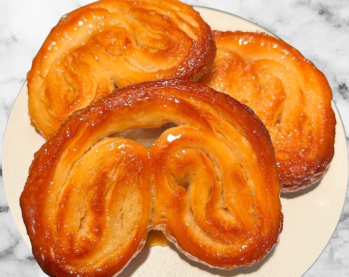 2 Dozen /24 Elephant Ears ,sweet Palmiers French Cookies, Sweet ...