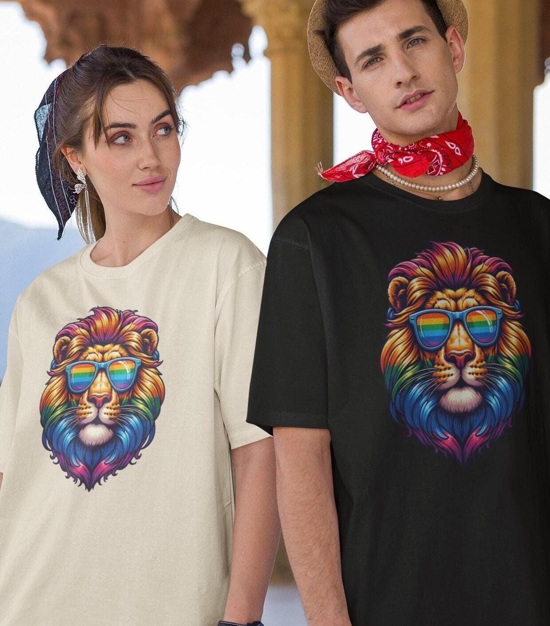 LGBT King of the Jungle Lion Pride Tee! Rainbow Lion Tshirt, Proud ...