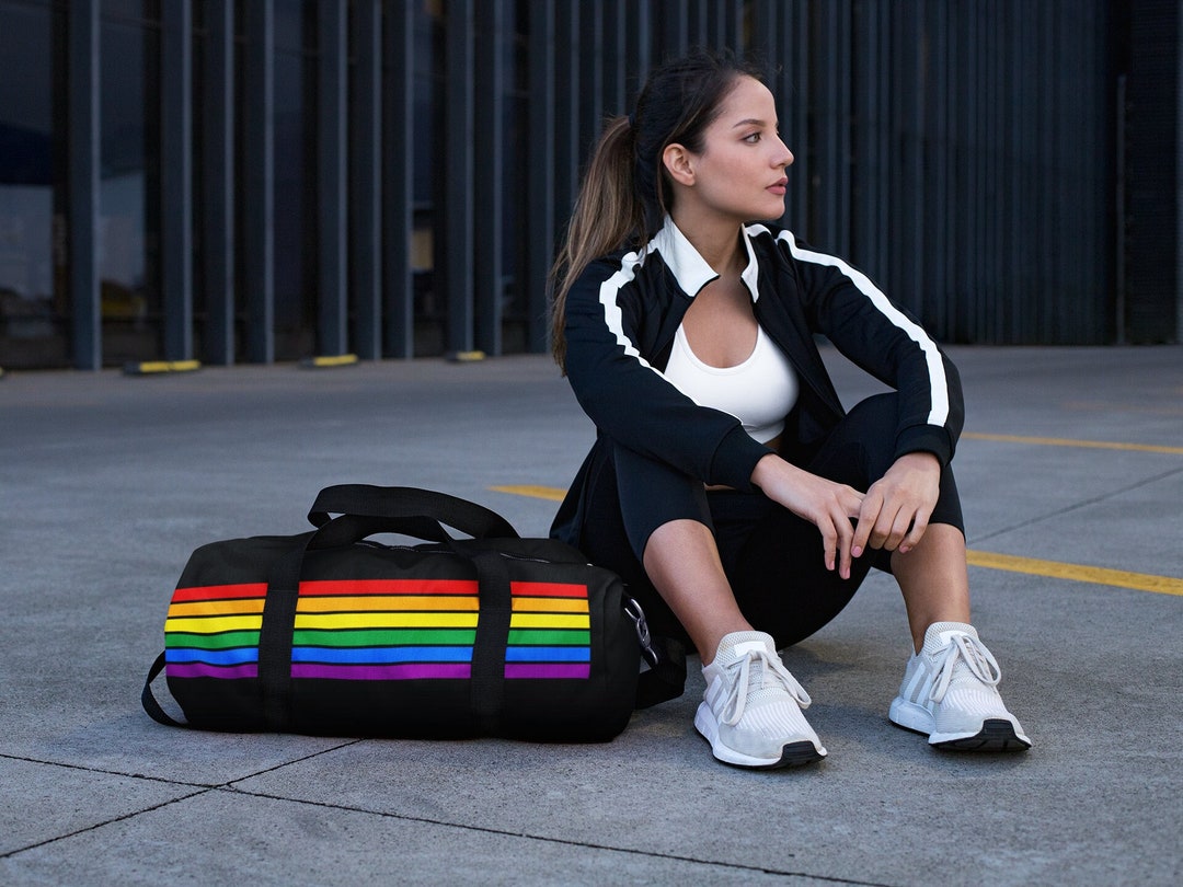 23 LGBTQ Pride Flag Black Duffle Bag Pride Travel Weekender Gym Bag ...