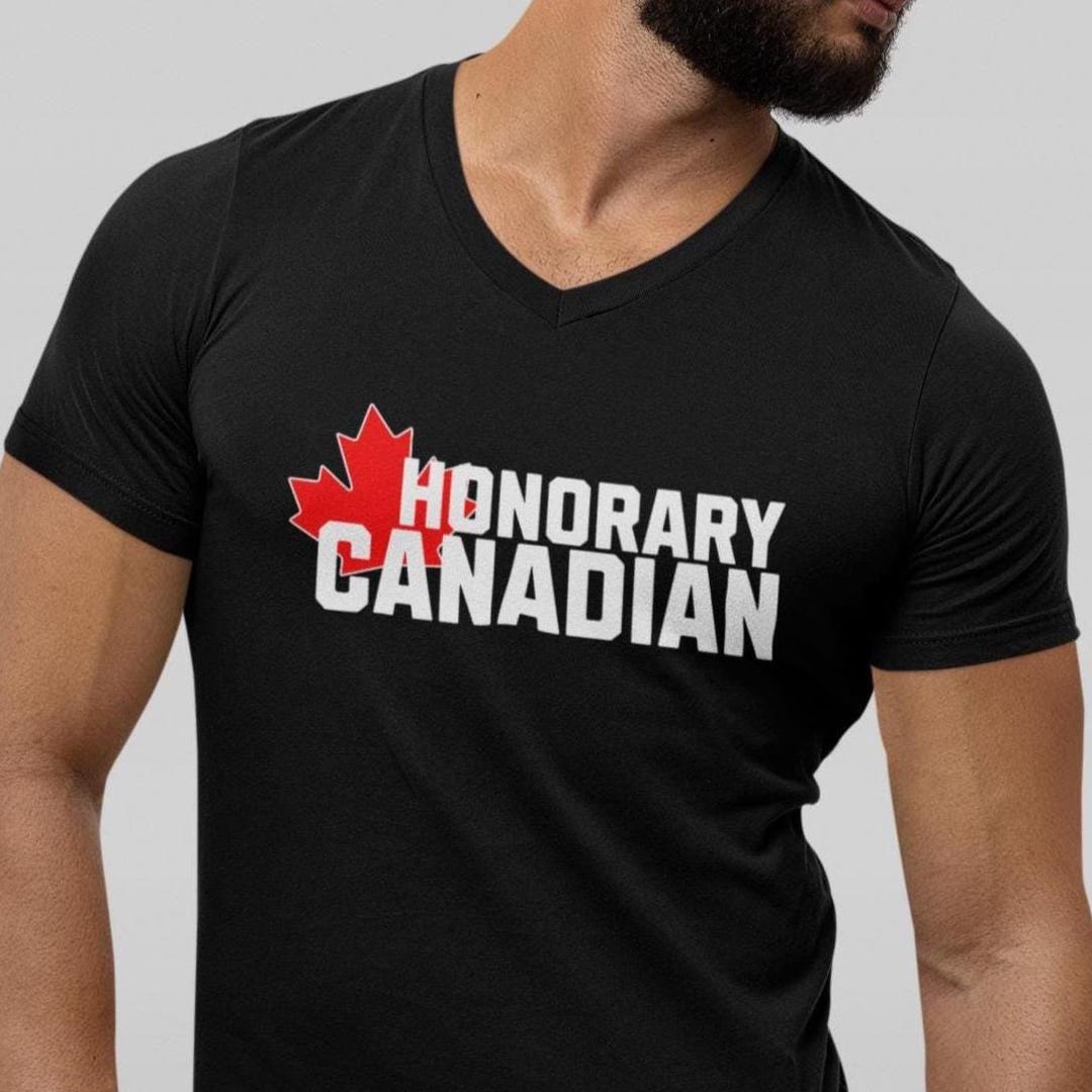 Honorary Canadian V-neck Shirt: Unisex Ally Support Tee - Etsy