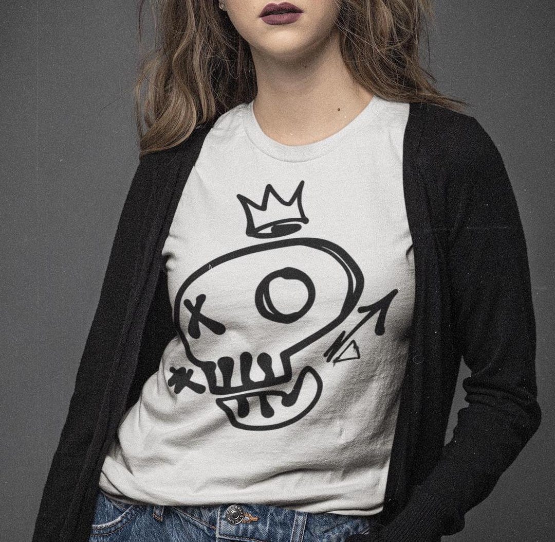 Skull Urban Graffiti T-shirt, Gang Tag Streetwear, Gang Graffiti, Hip ...