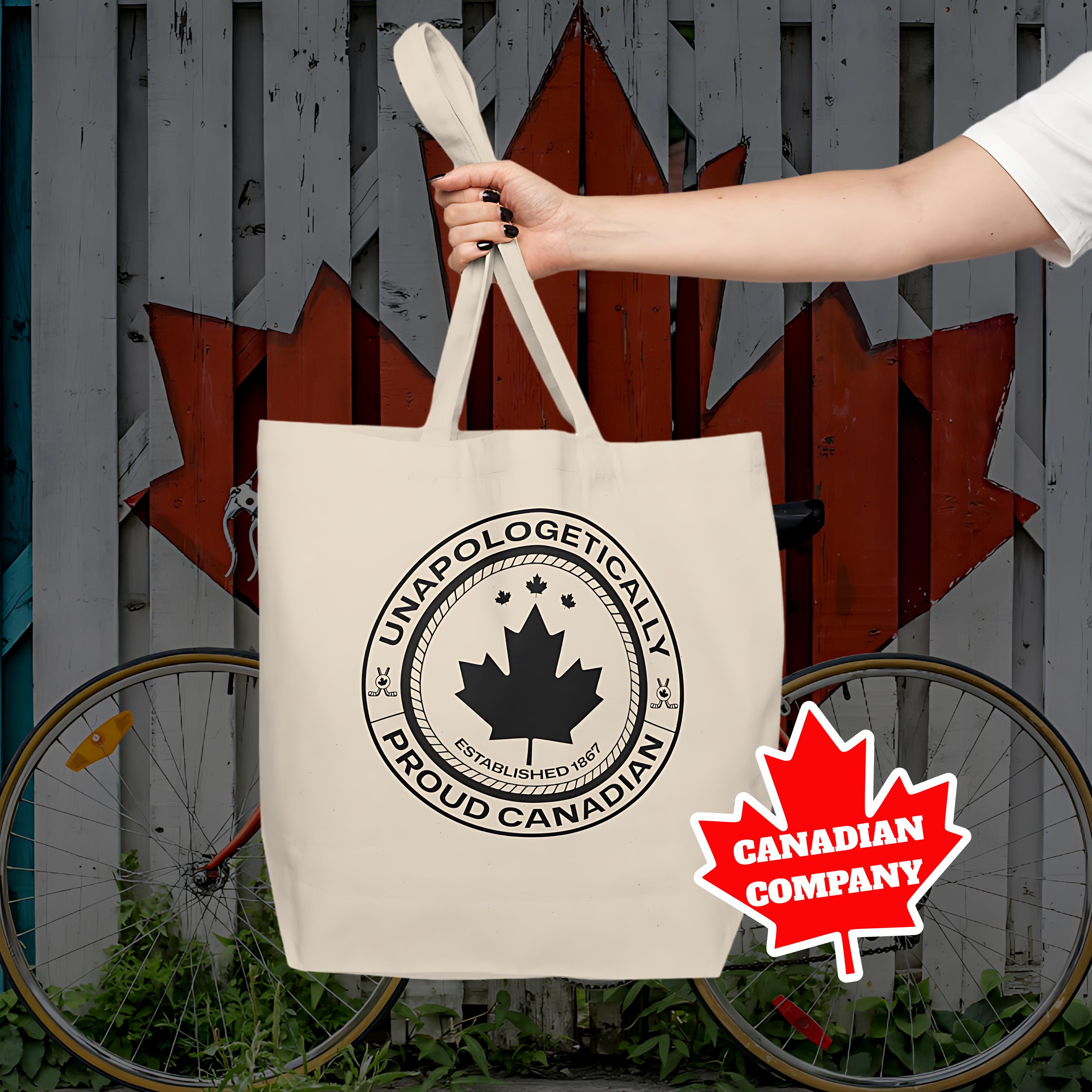 Canadian Pride Canvas Tote Bag: Unapologetically Proud, Reusable ...