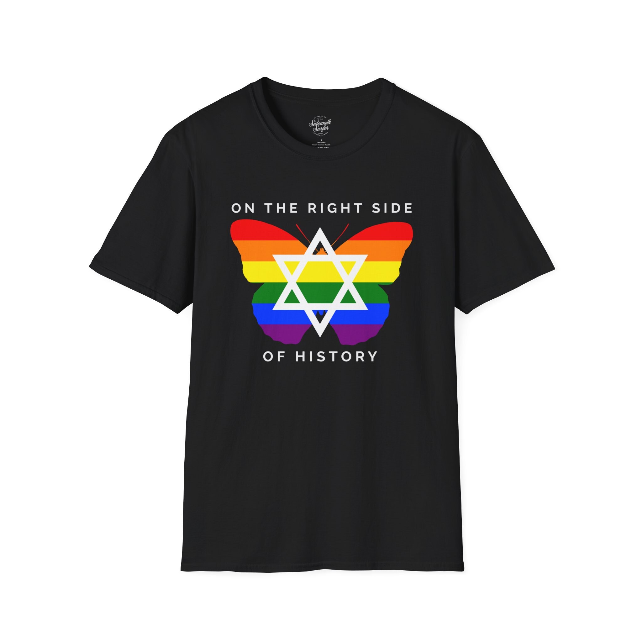 LGBT Jewish Ally T-shirt: Right Side of History Unisex T-shirt LGBT Gay ...