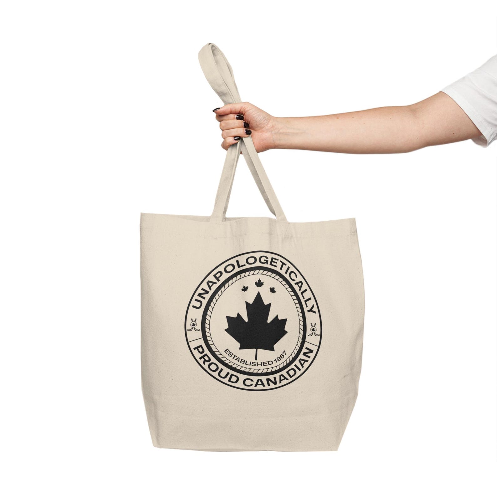 Canadian Pride Canvas Tote Bag: Unapologetically Proud, Reusable ...