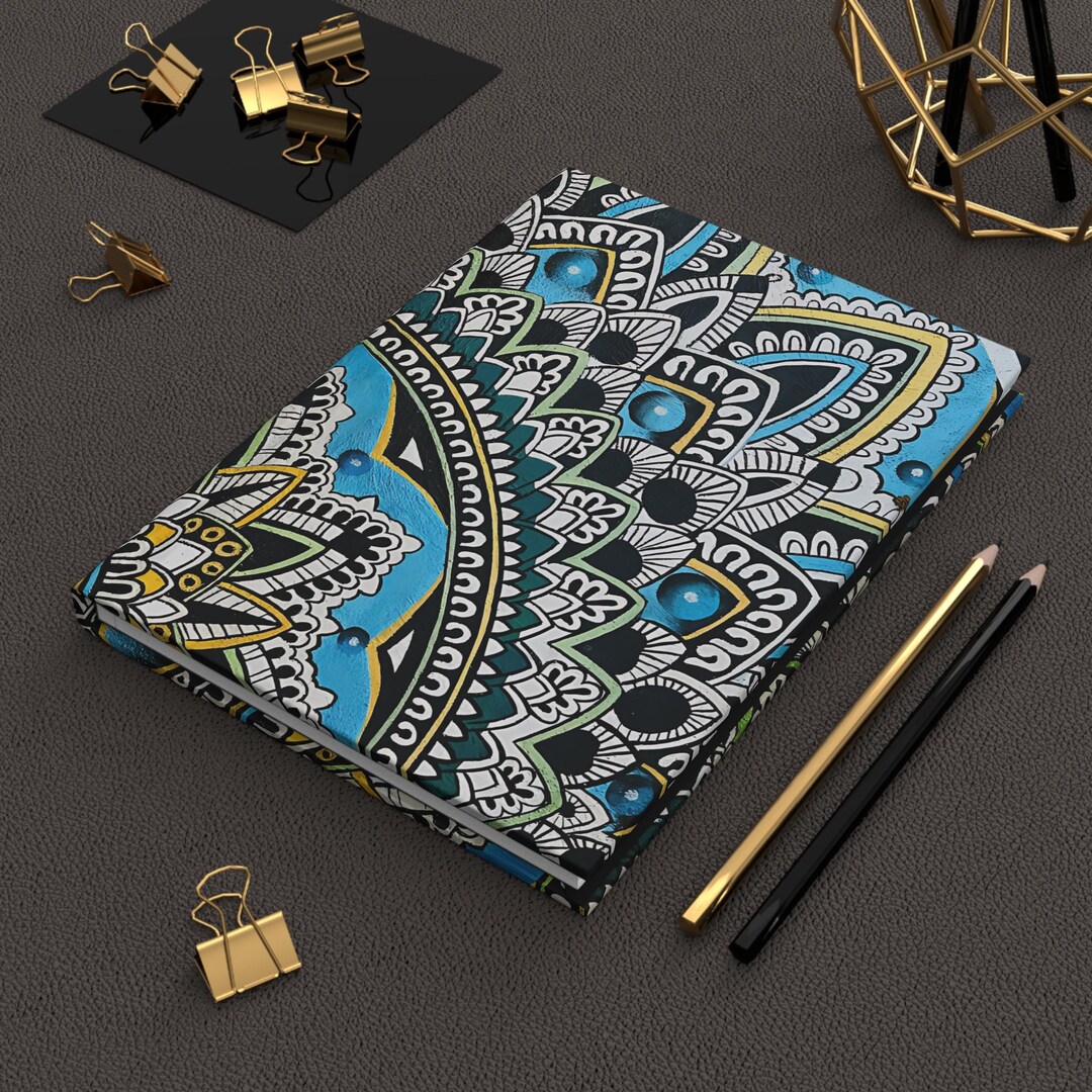 Mandala Hardcover Journal, Mandala Notebook, India Journal, Gift for ...