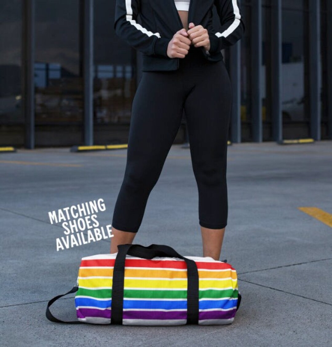 23" LGBTQ+ Pride Flag Duffle Bag | Pride Travel Weekender | Gym Bag ...