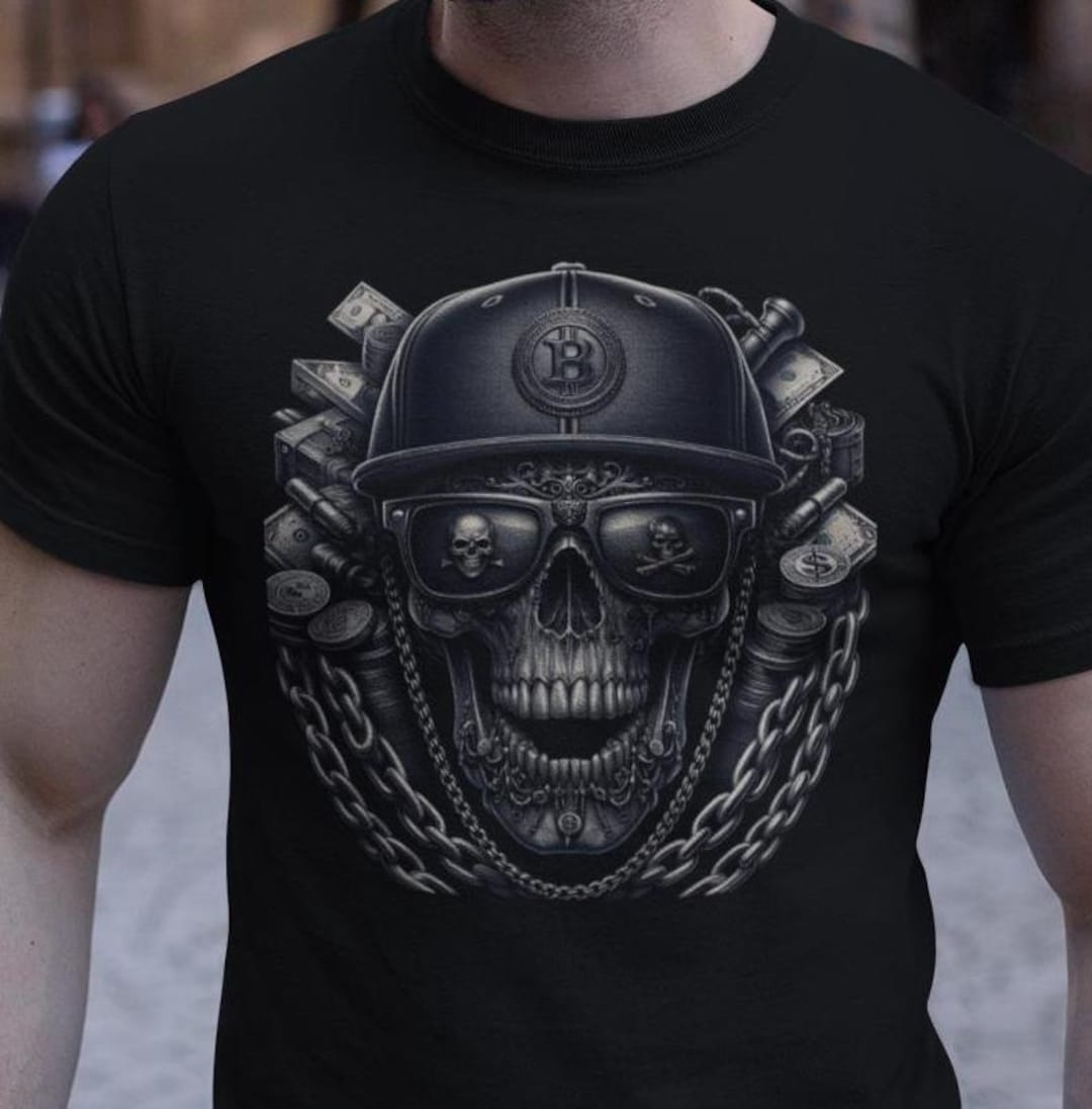 Hustler Skull T-shirt: Cash Money Hip Hop Streetwear - Etsy