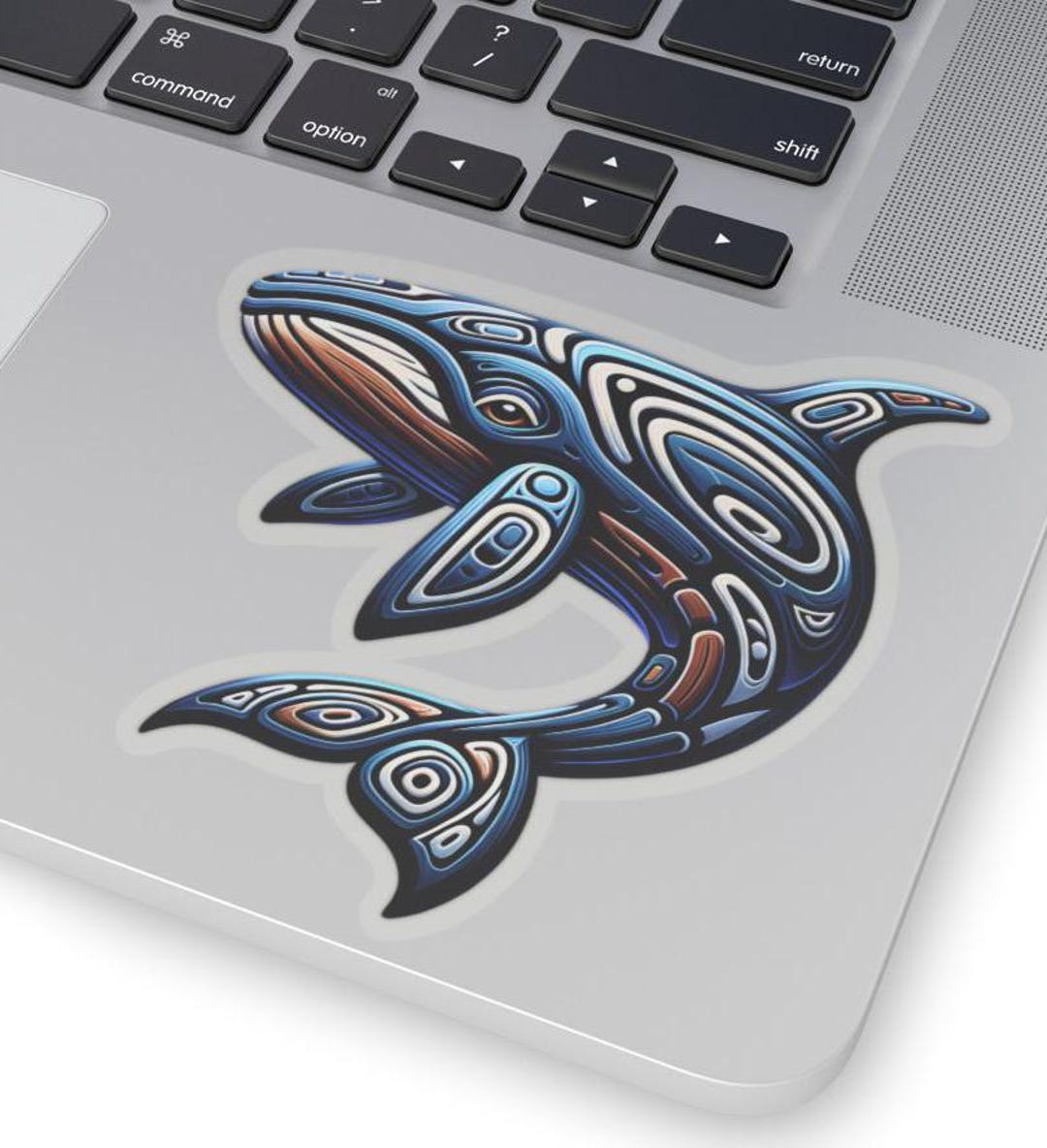 Haida Whale Sticker: Glossy Vinyl Art Decal - Etsy