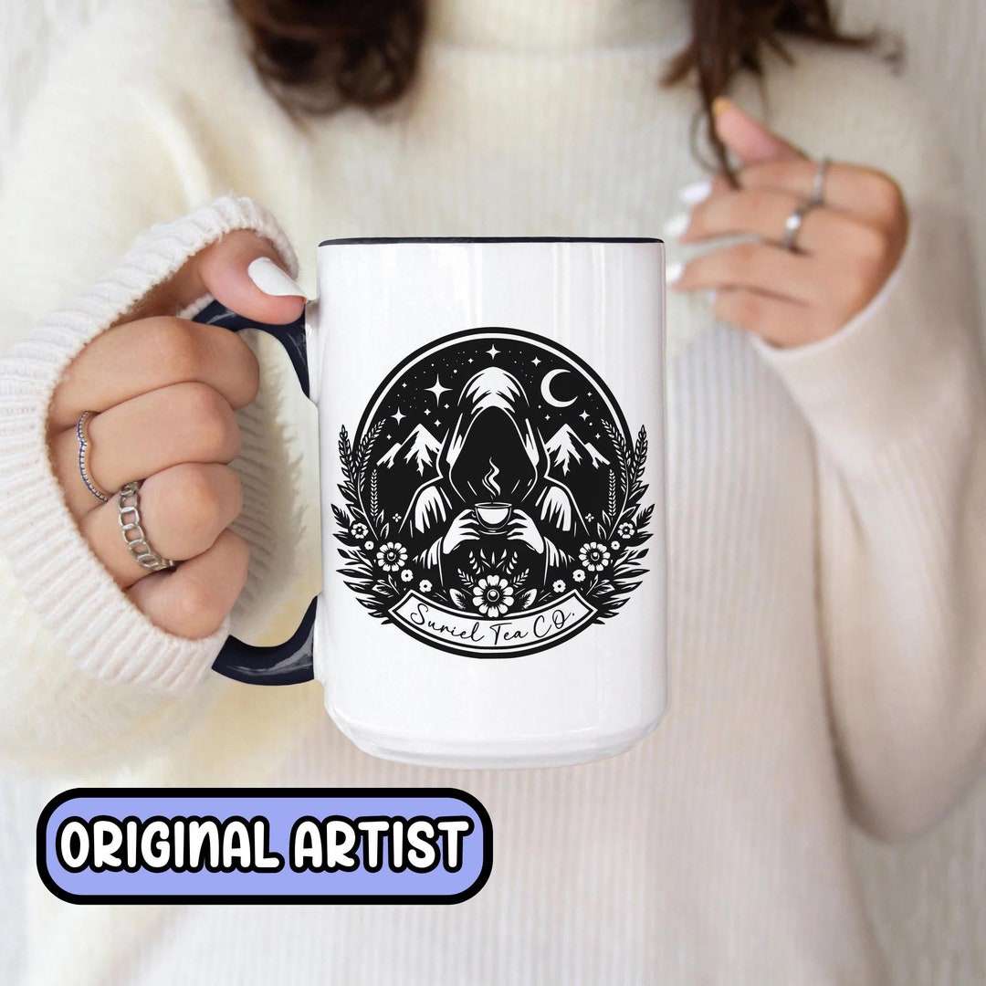 Suriel Tea Co Mug Reading Gifts for Bookworms, Fantasy Readers Gift ...