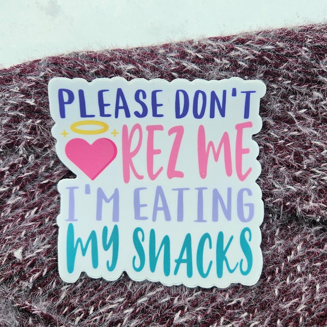 Please Don't Rez Me Sticker | Gift for Gamers, Support Mains, FPS ...