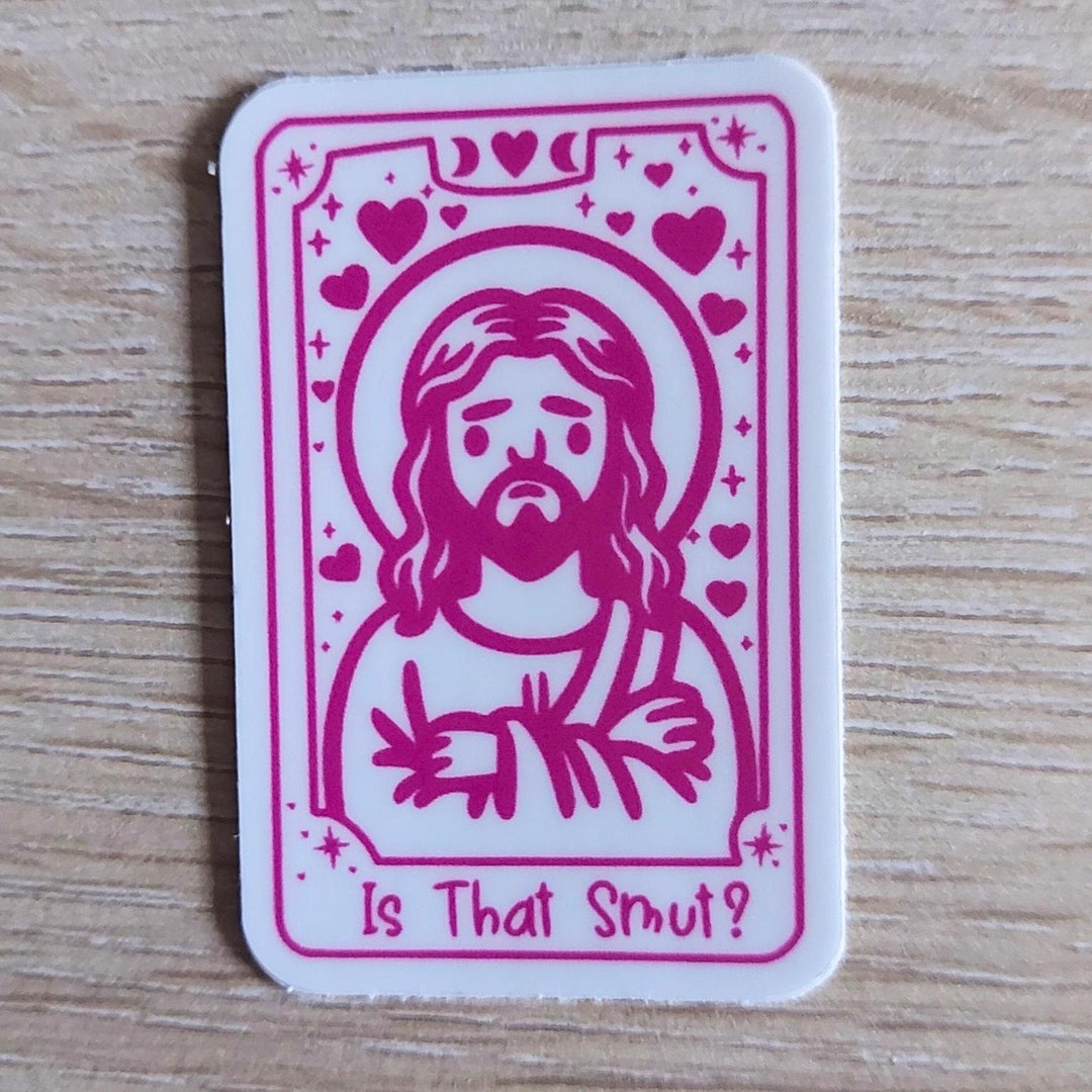 Is That Smut Jesus Tarot Sticker | Gift for Romance Readers, Fantasy ...